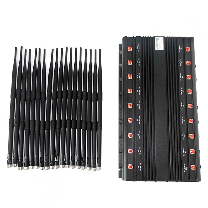18 Channel Desktop RF Signal Jammer Cell Phone Signal Blocker Scrambler ...