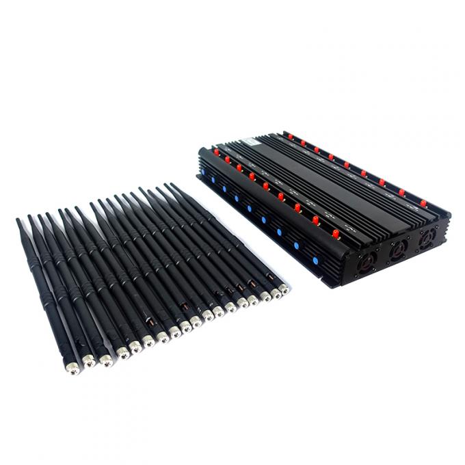 18 Channel Desktop RF Signal Jammer Cell Phone Signal Blocker Scrambler ...
