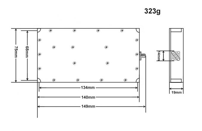 UAV FPV wireless signal jammer Module WIFI 5G 5000-6000MHz 50W power ...